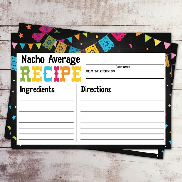 Taco Recipe - Etsy