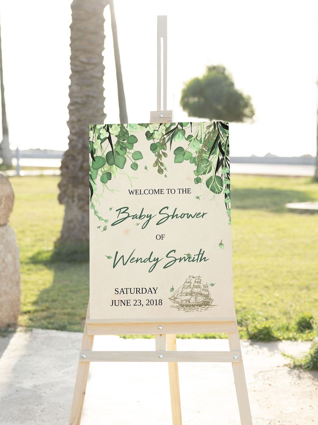 Editable Peter Pan Baby Shower Welcome Sign 24x36 Vintage Peter Pan ...