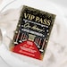 Editable VIP Pass Hollywood Welcome Sign 24x36 Red Carpet Hollywood ...