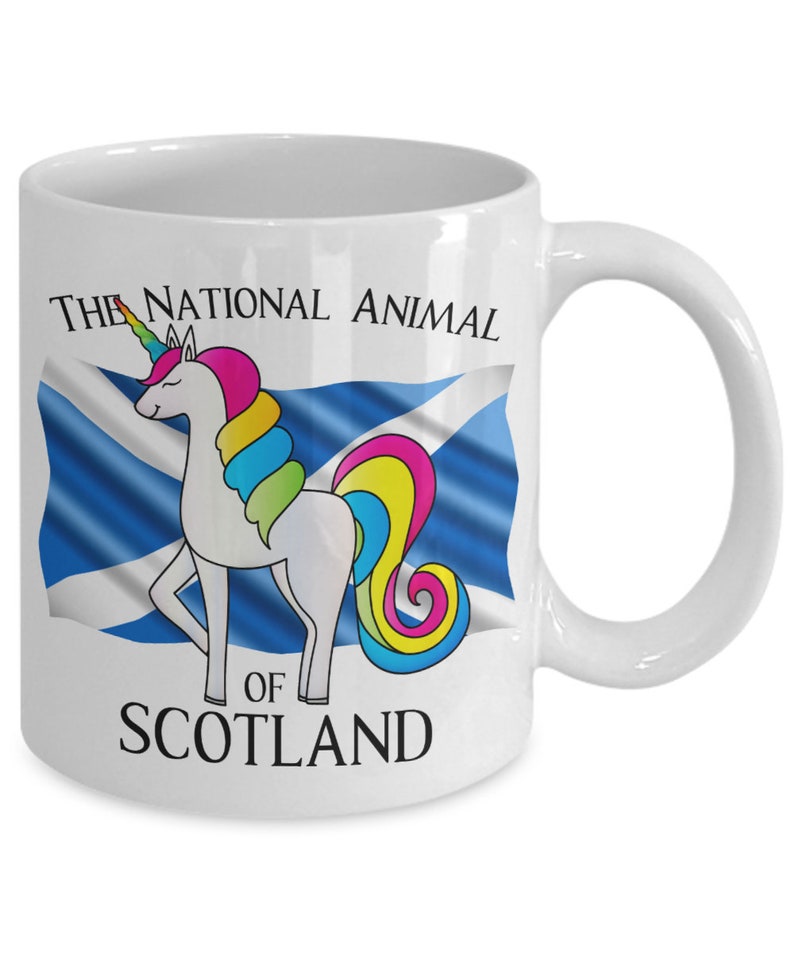 UNICORNS the Official National Animal of Scotland Coffee Mug Perfect ...