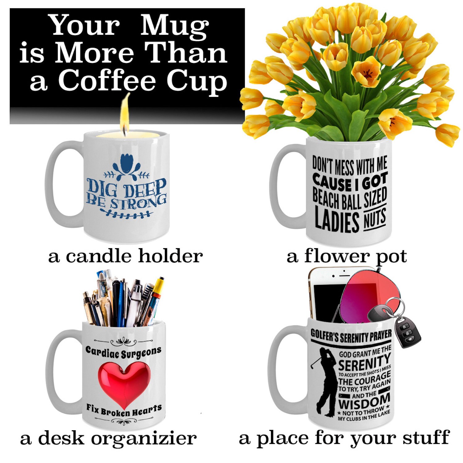 Retiree Senior Citizen Old Man Funny Gift Mug 50th 60th 70th Birthday ...