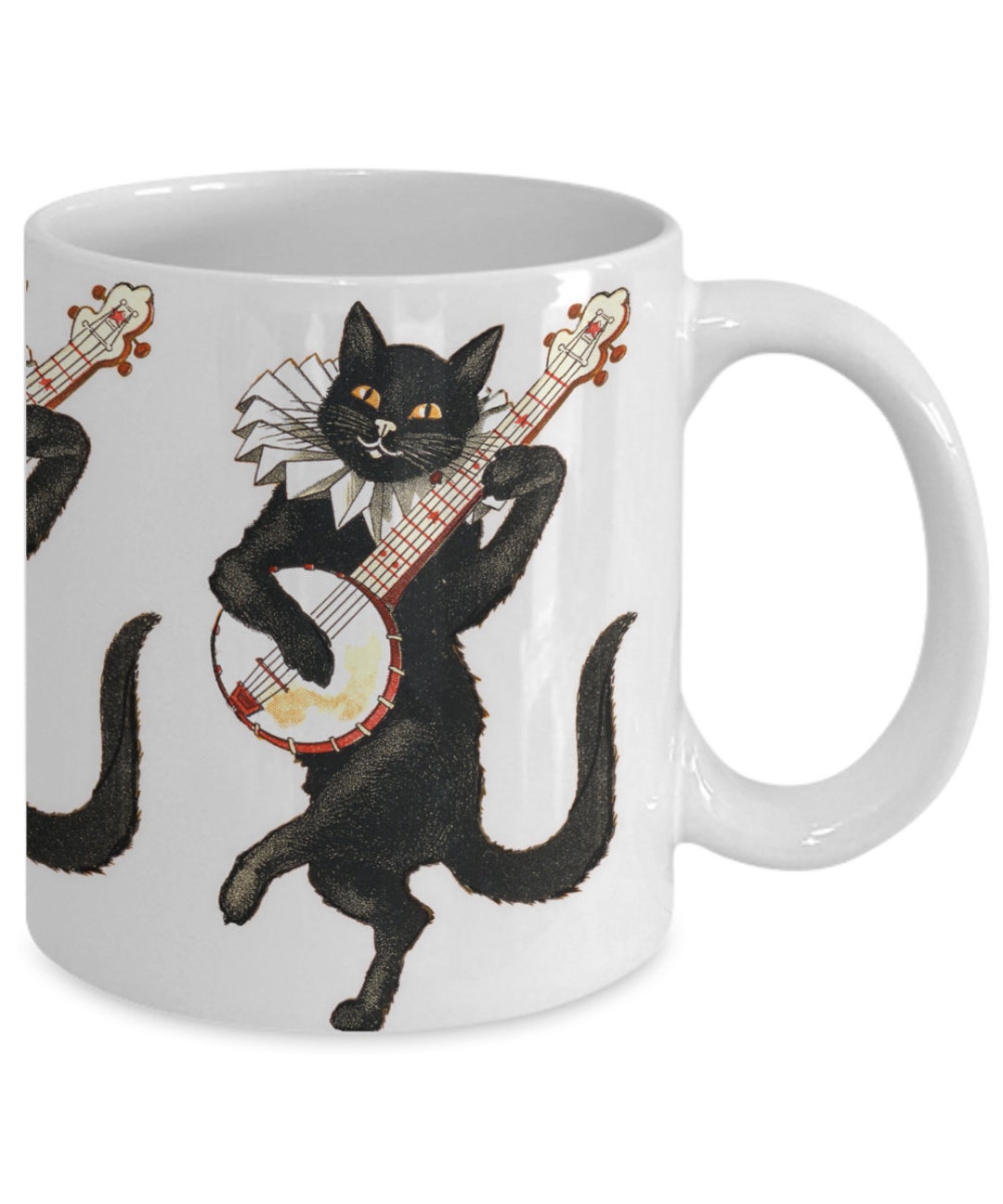 BANGO PLAYING CATS Coffee Mug Gift for Black Cat Mom Kitty Dad - Etsy