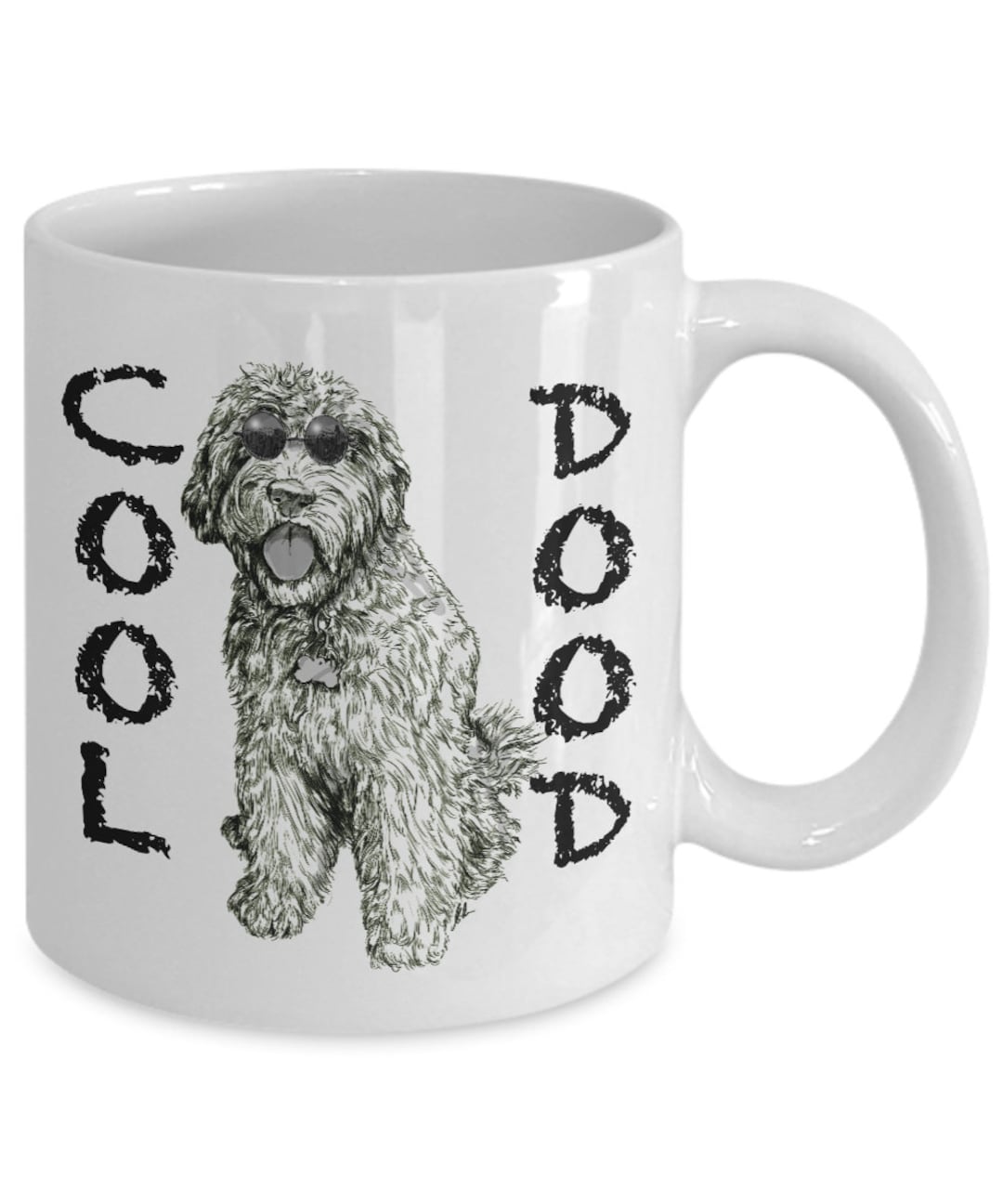 COOL DOOD Coffee Mug GOLDENDOODLE Girl Mom Dad Parent Lover of Family ...