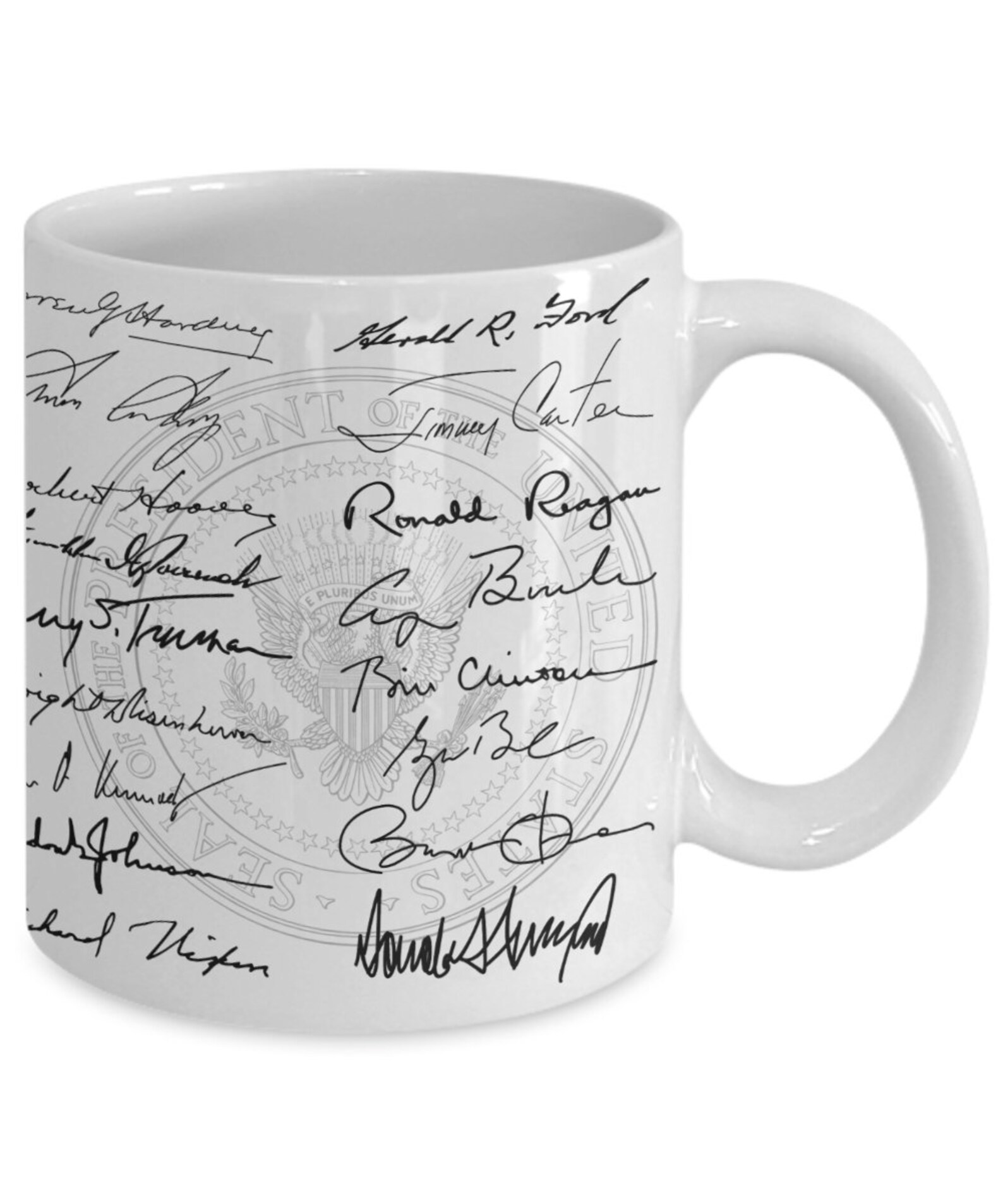 45 Presidents Signatures Mug From Washington to Trump Your Favorite ...