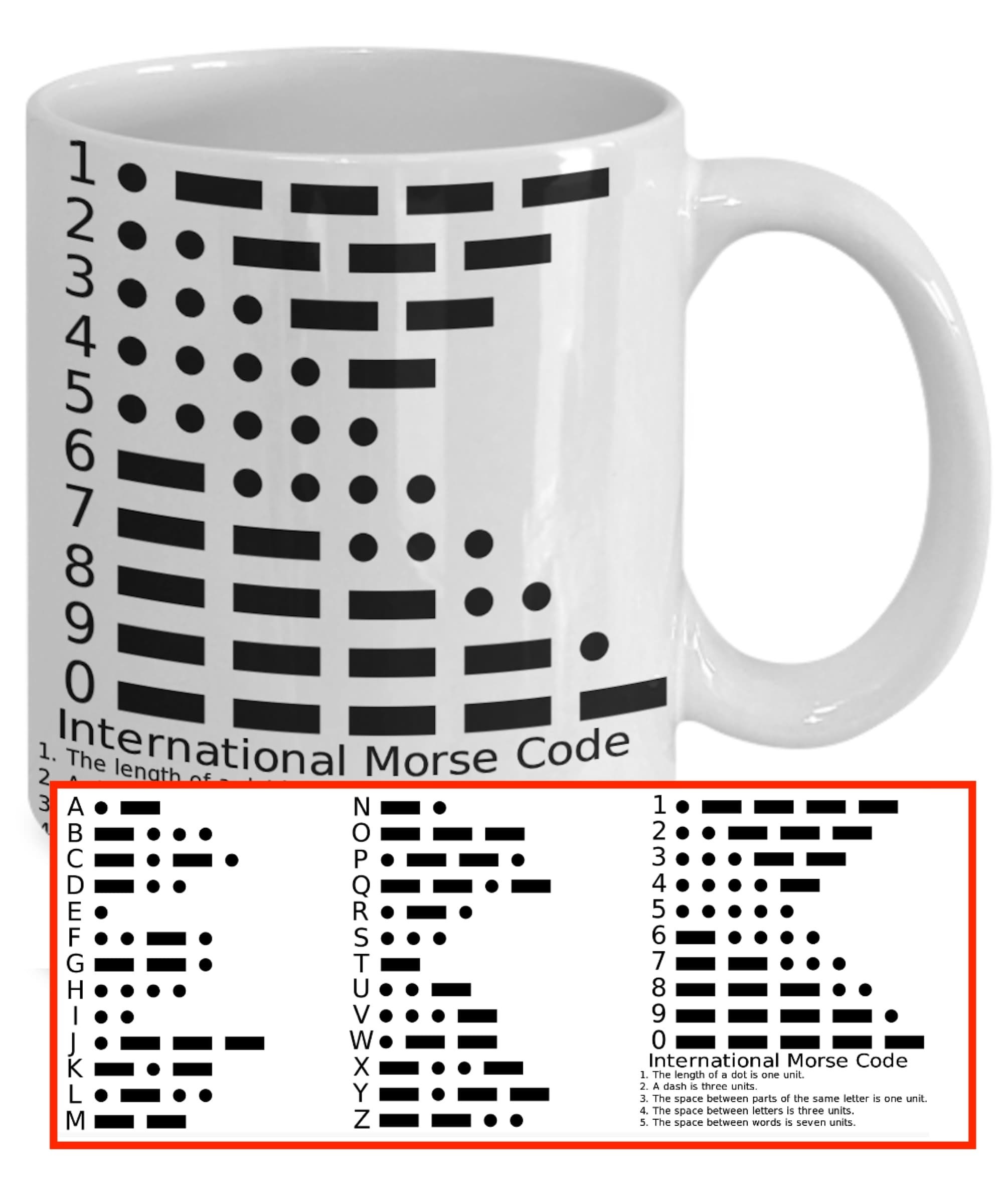 HAM RADIO OPERATOR Coffee Mug Morse Code Rare Male Female Amateur Radio Gift Perfect ...