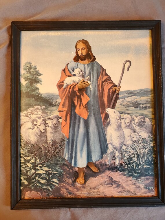 Retouched Vintage Artwork of Jesus - Etsy
