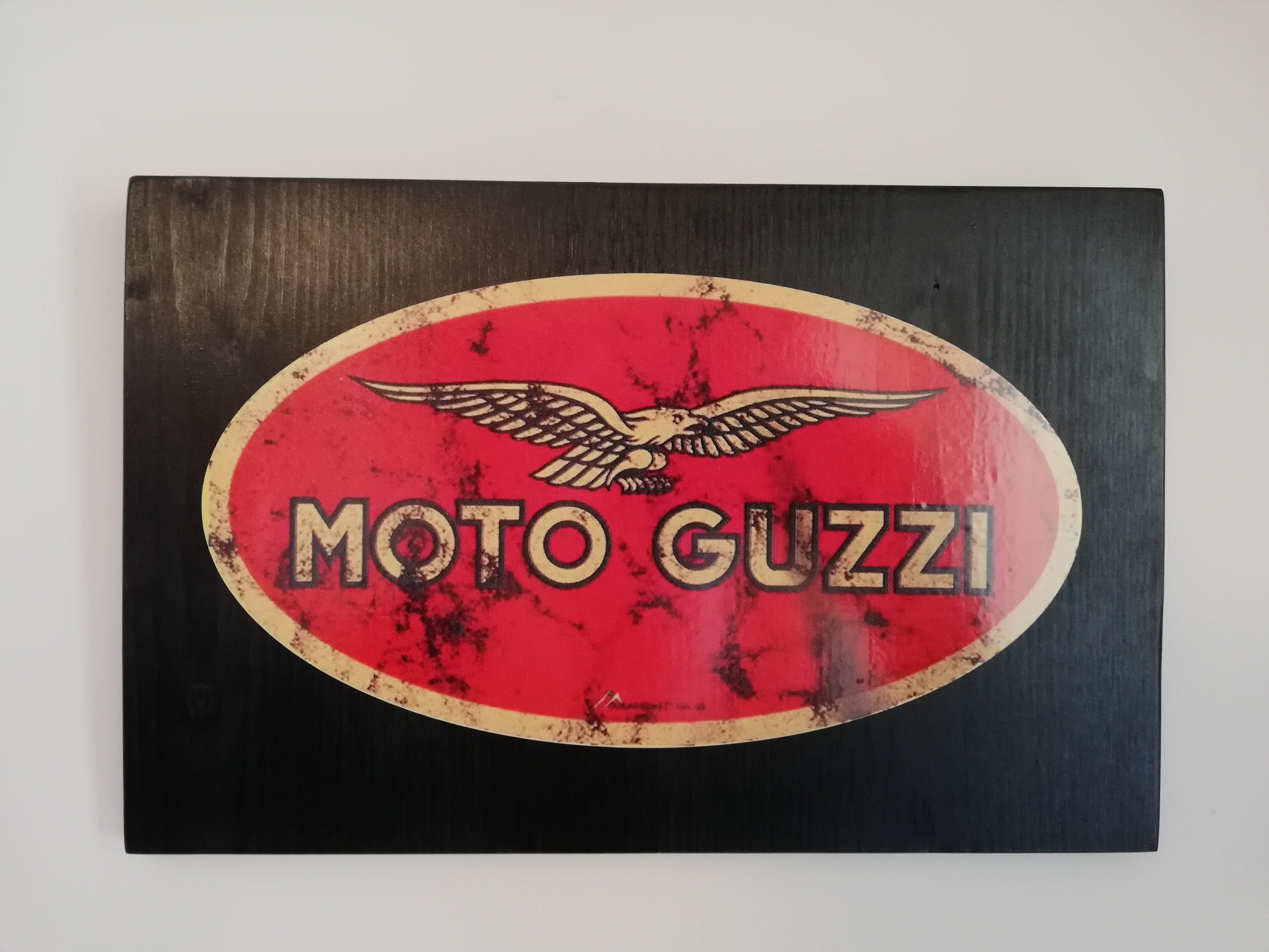 MOTO GUZZI garage wall sign