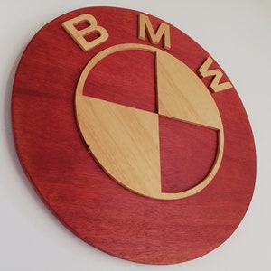 BMW Wooden Handmade Wall Sign, Gift for Him, Man Cave, Garage Sign ...