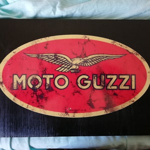 MOTO GUZZI Garage Wall Sign - Etsy