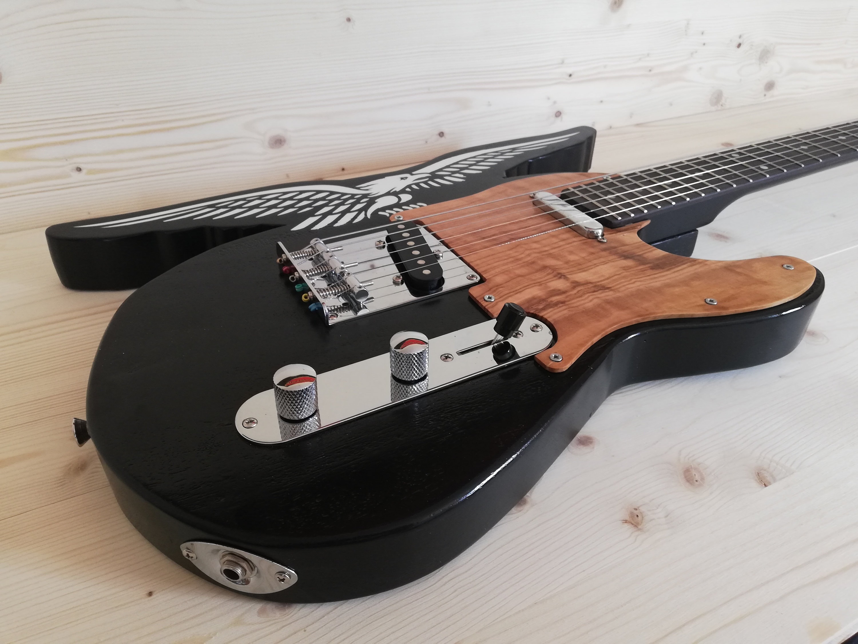 The VINTAGE EAGLECASTER Handmade Telecaster Guitar Moto | Etsy