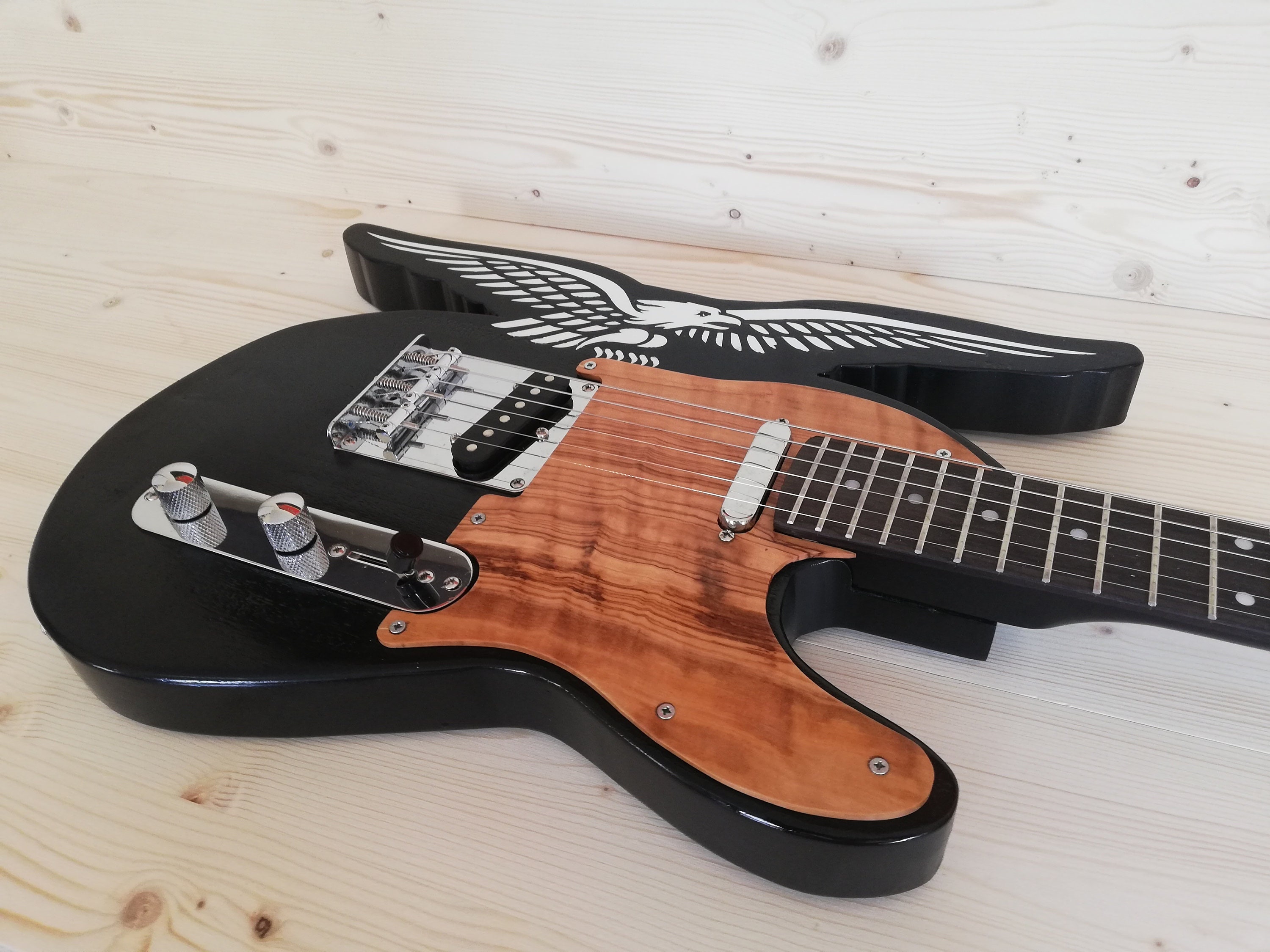 The VINTAGE EAGLECASTER Handmade Telecaster Guitar Moto | Etsy