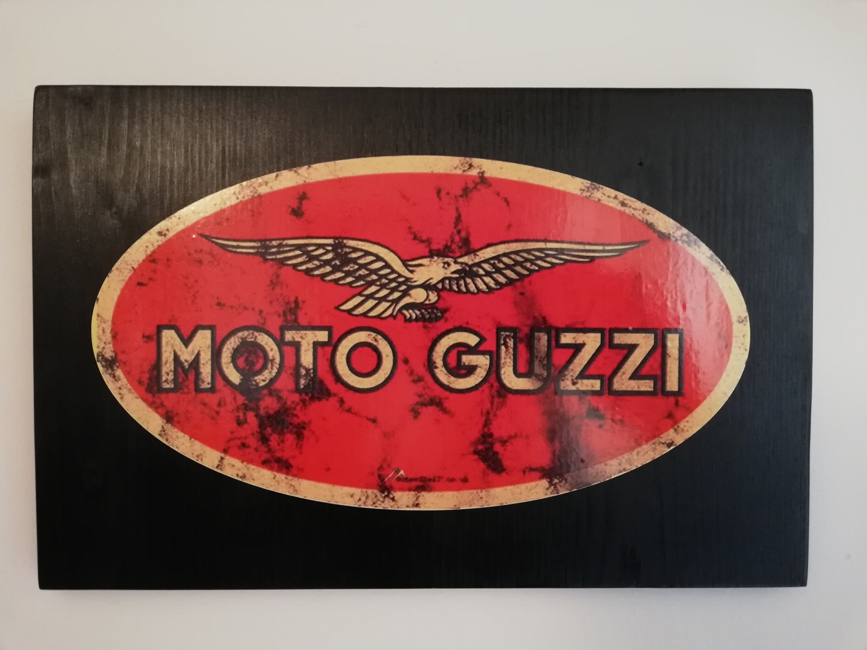MOTO GUZZI garage wall sign