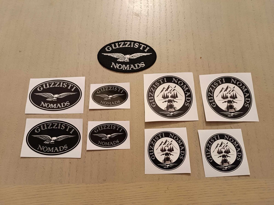 GUZZISTI NOMADS Patch Plus Stickers - Etsy