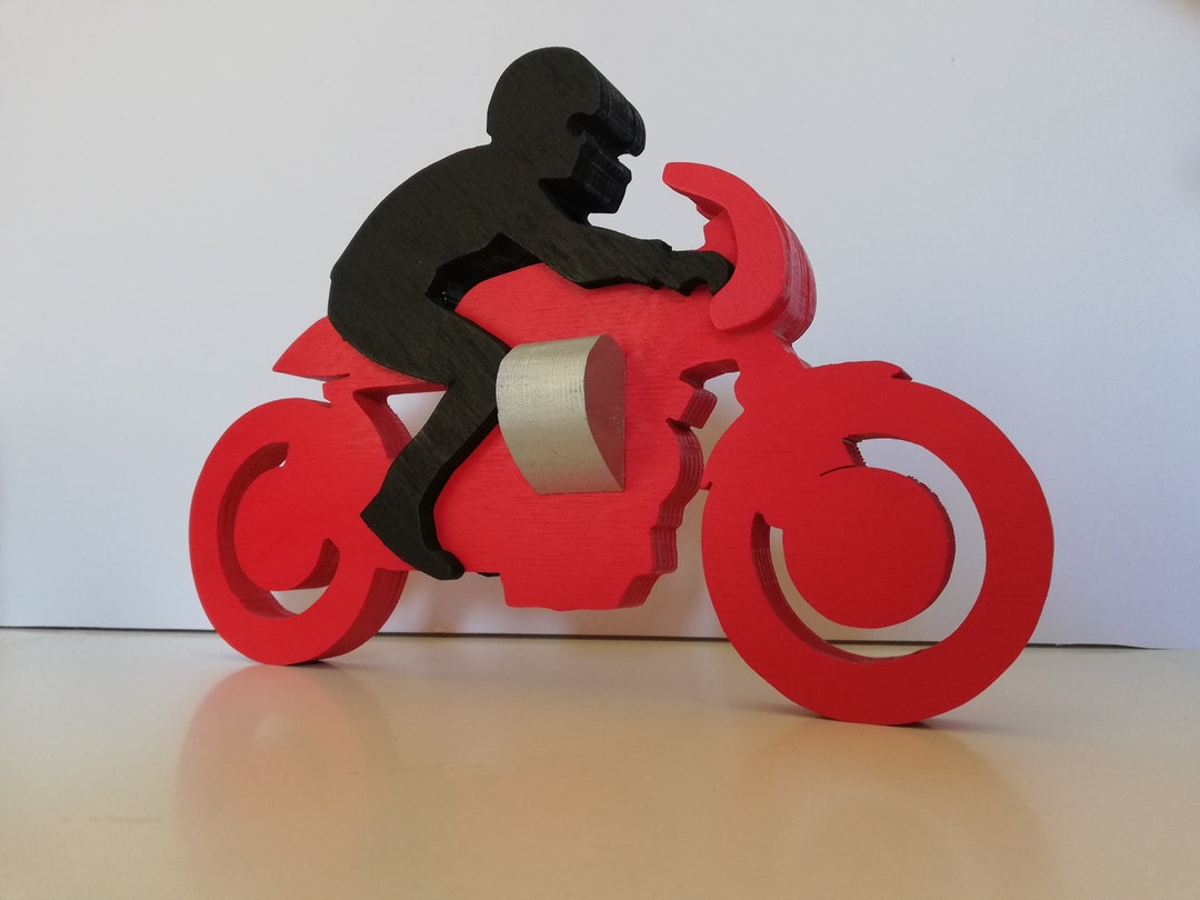 The MOTO GUZZI RIDER, Unique Handmade Wooden Moto Guzzi Gift, Gift for ...