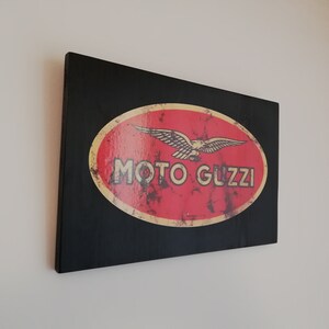 MOTO GUZZI Garage Wall Sign - Etsy