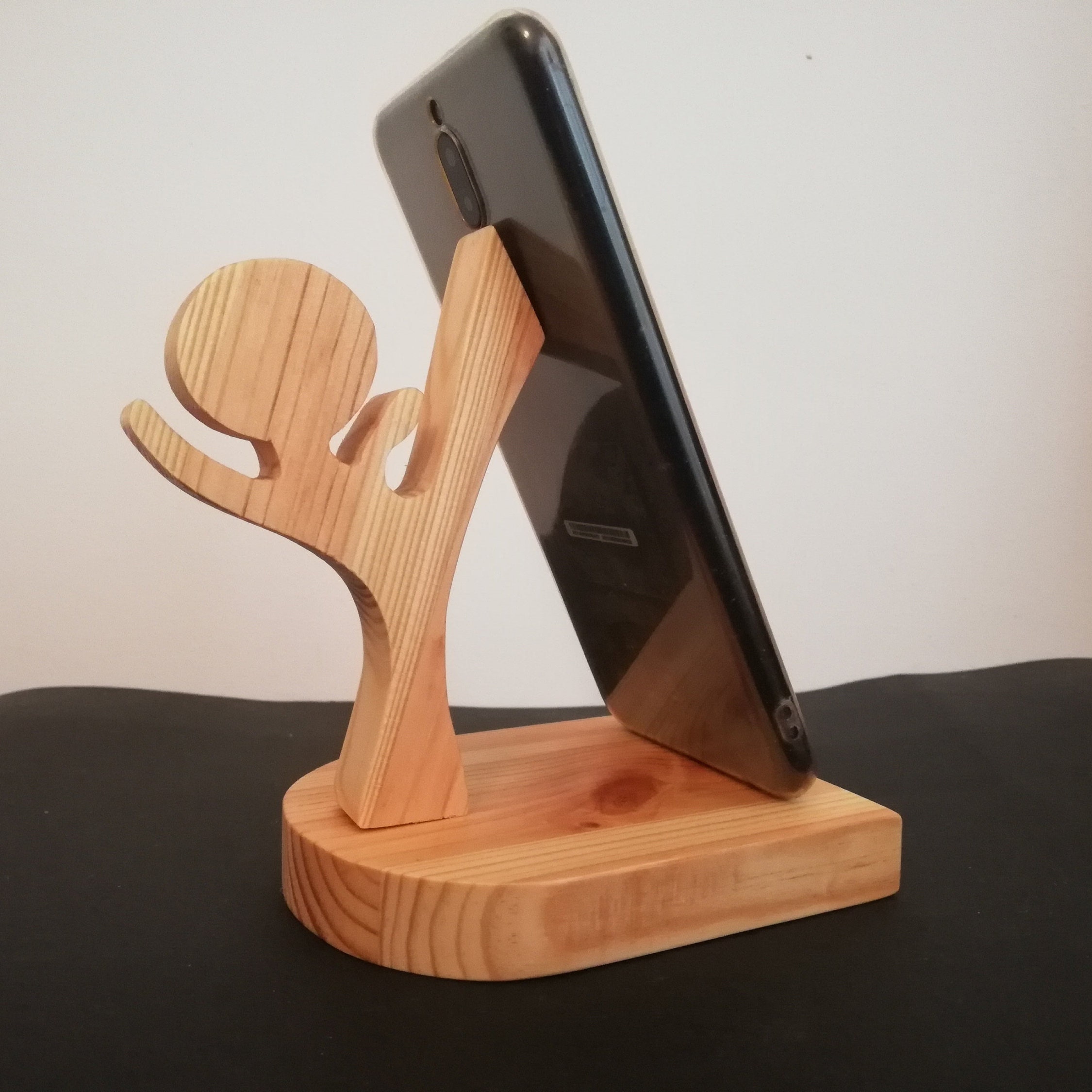 Wooden handcrafted smartphone stand BRUCE LEE phone stand a | Etsy