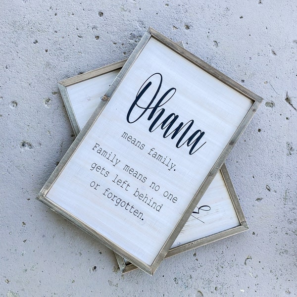 Ohana Sign - Etsy