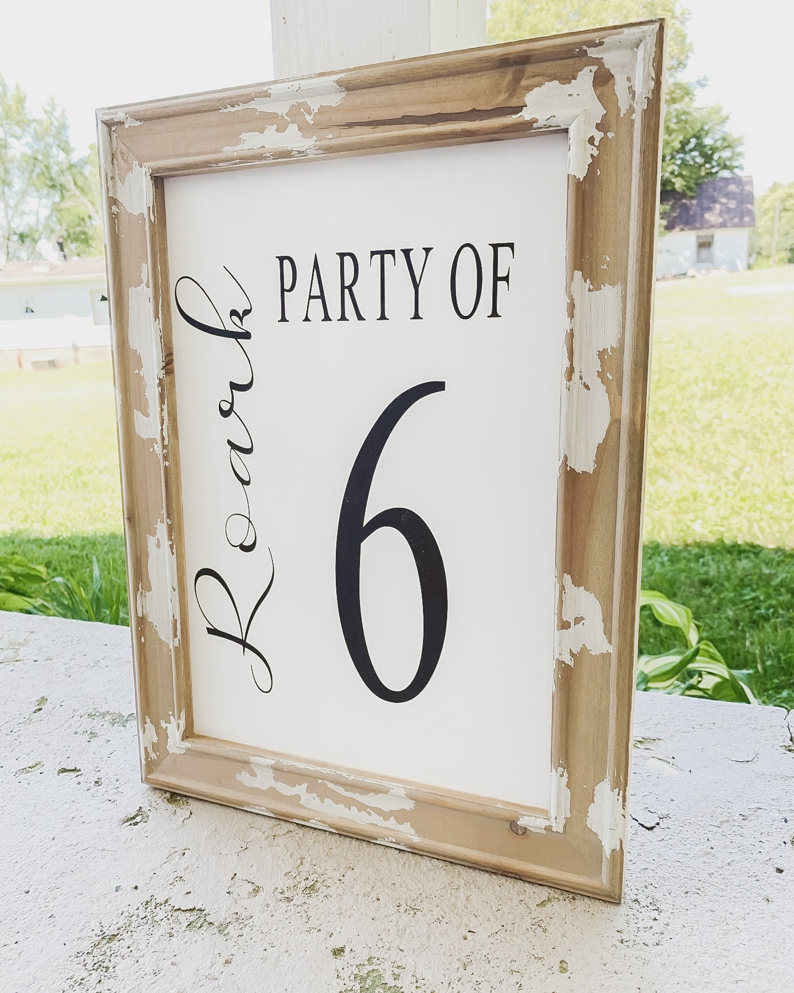 Personalized Party of Family Sign / Last Name Customized Sign - Etsy