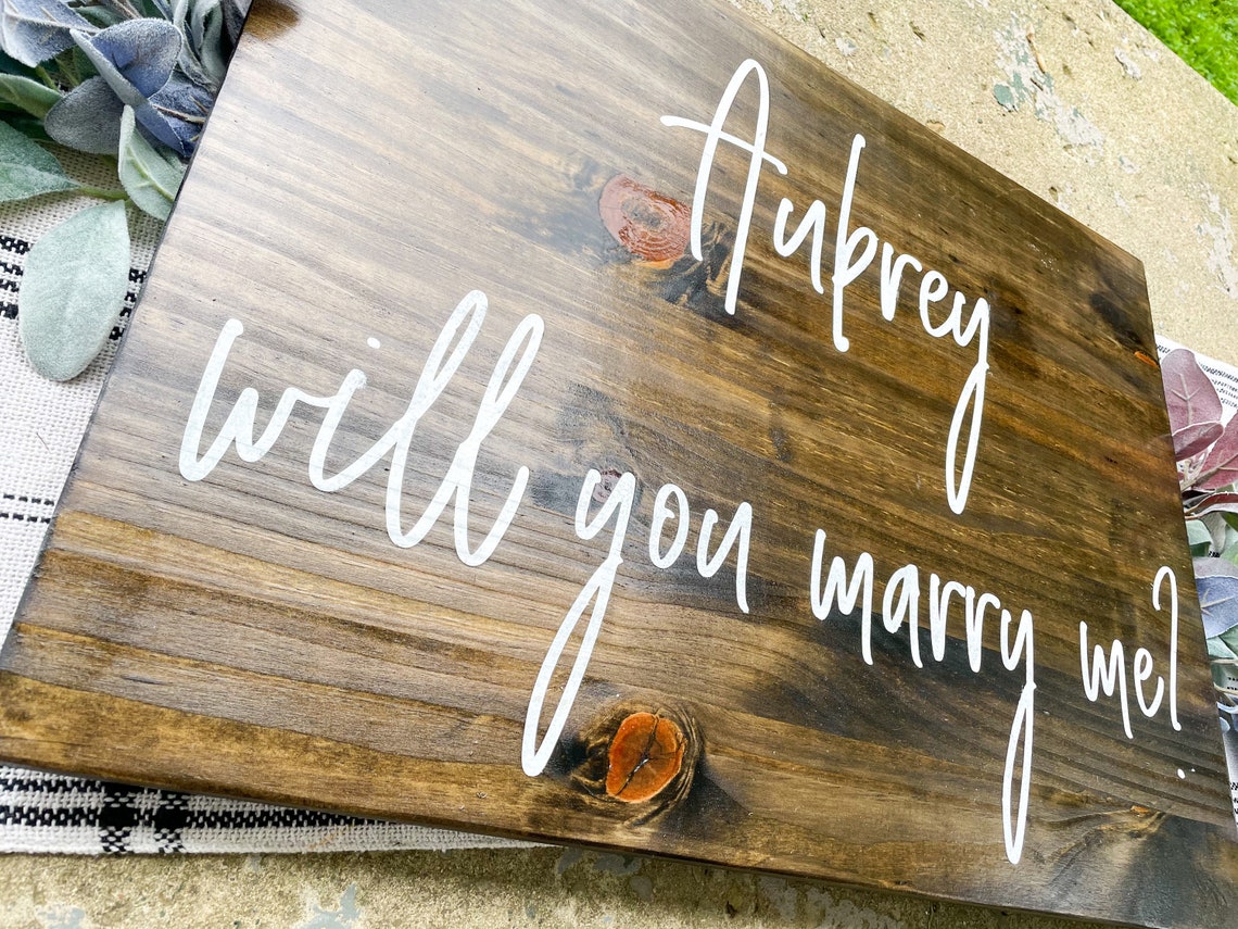 Personalized Will You Marry Me Sign/ Custom Proposal Signage/ Wedding ...