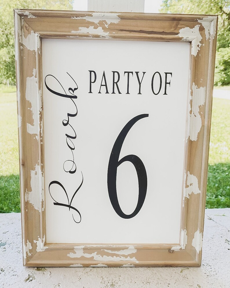 Personalized Party of Family Sign / Last Name Customized Sign - Etsy