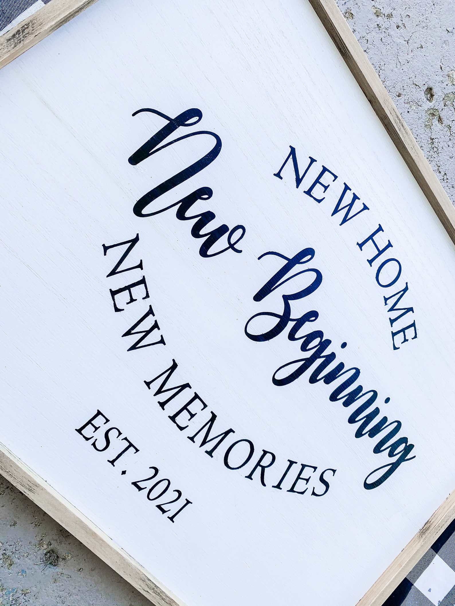 Handmade Wooden New Home Sign / New Home Custom Farmhouse Sign - Etsy