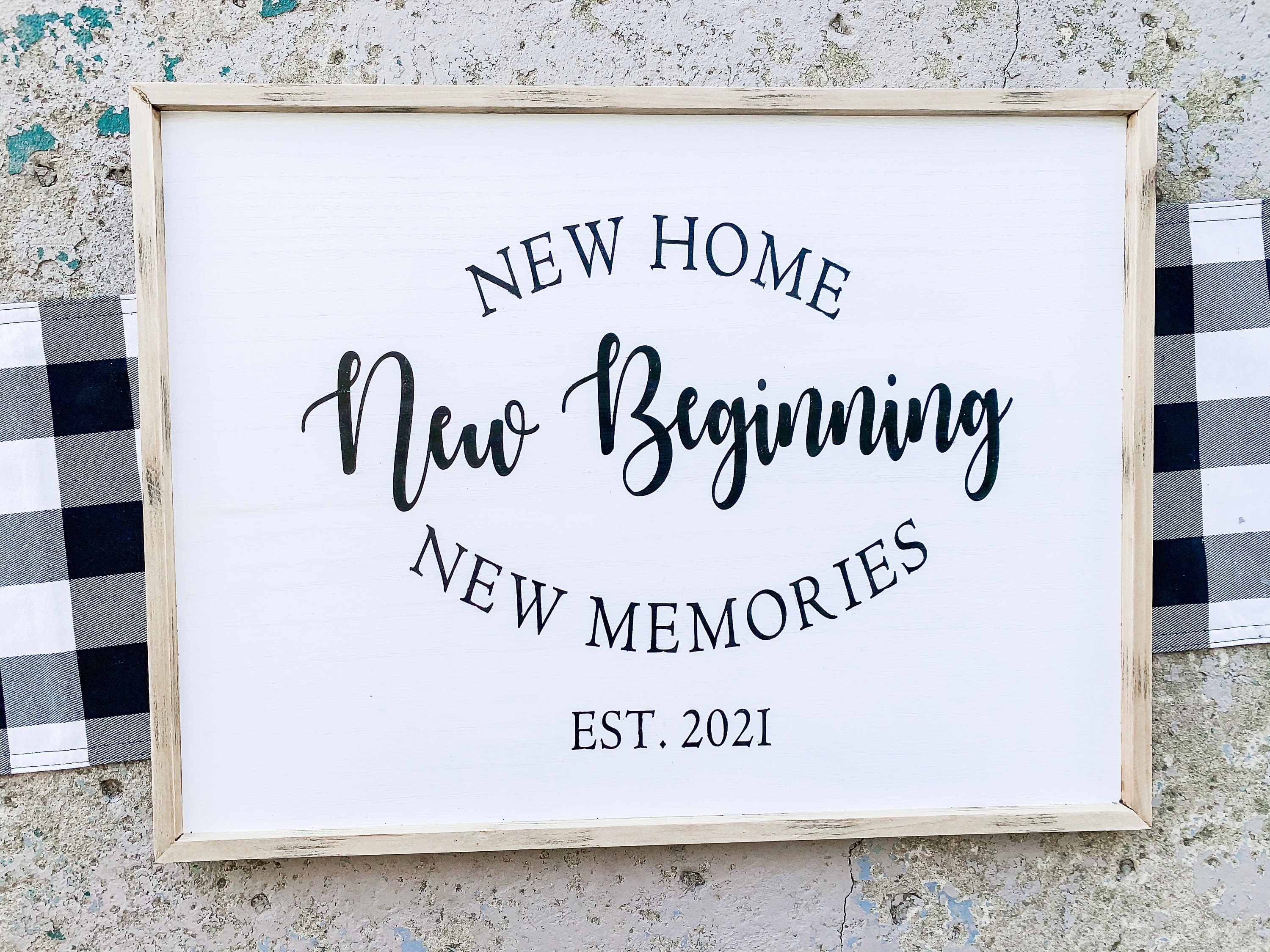 Handmade Wooden New Home Sign / New Home Custom Farmhouse Sign - Etsy