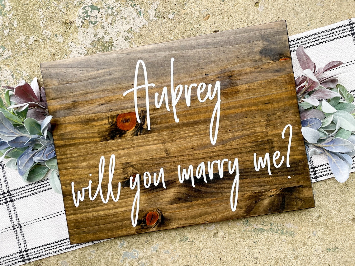 Personalized Will You Marry Me Sign/ Custom Proposal Signage/ Wedding ...