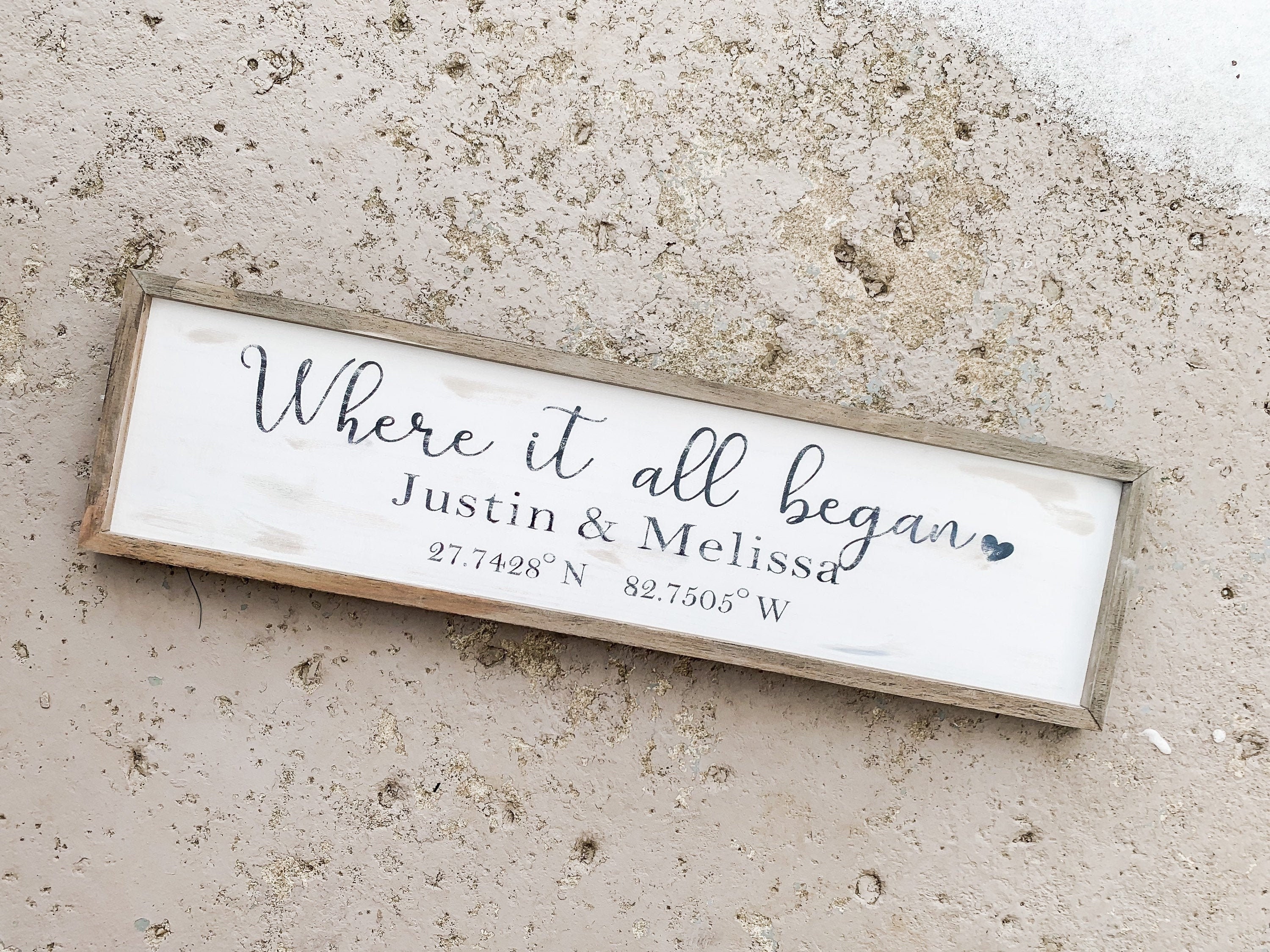 Where It All Began Wooden Sign / Customized Sign / Farmhouse Sign ...