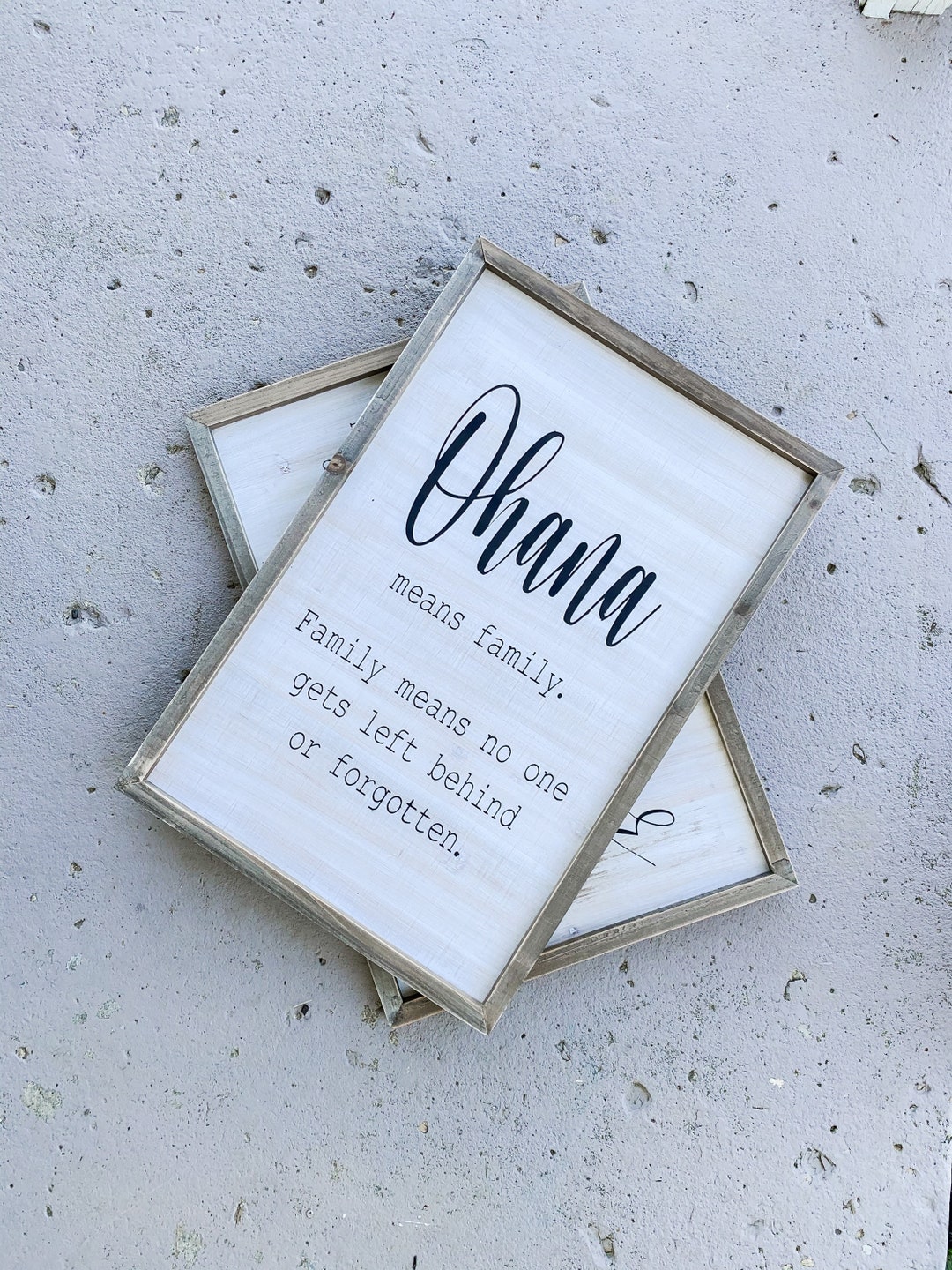 Ohana Wooden Sign / Farmhouse Wooden Sign / Disney Sign / Disney Home ...