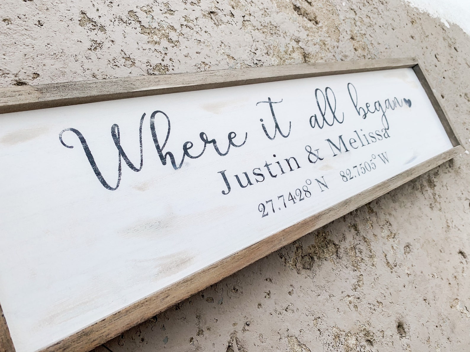 Where It All Began Wooden Sign / Customized Sign / Farmhouse Sign ...