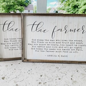 Farmhouse Wooden Sign / Farmhouse Decor / Country Sign / the Farmer ...