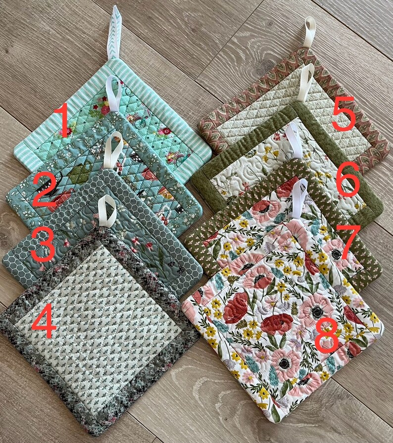 Classic Cotton Potholder - Handmade - Etsy