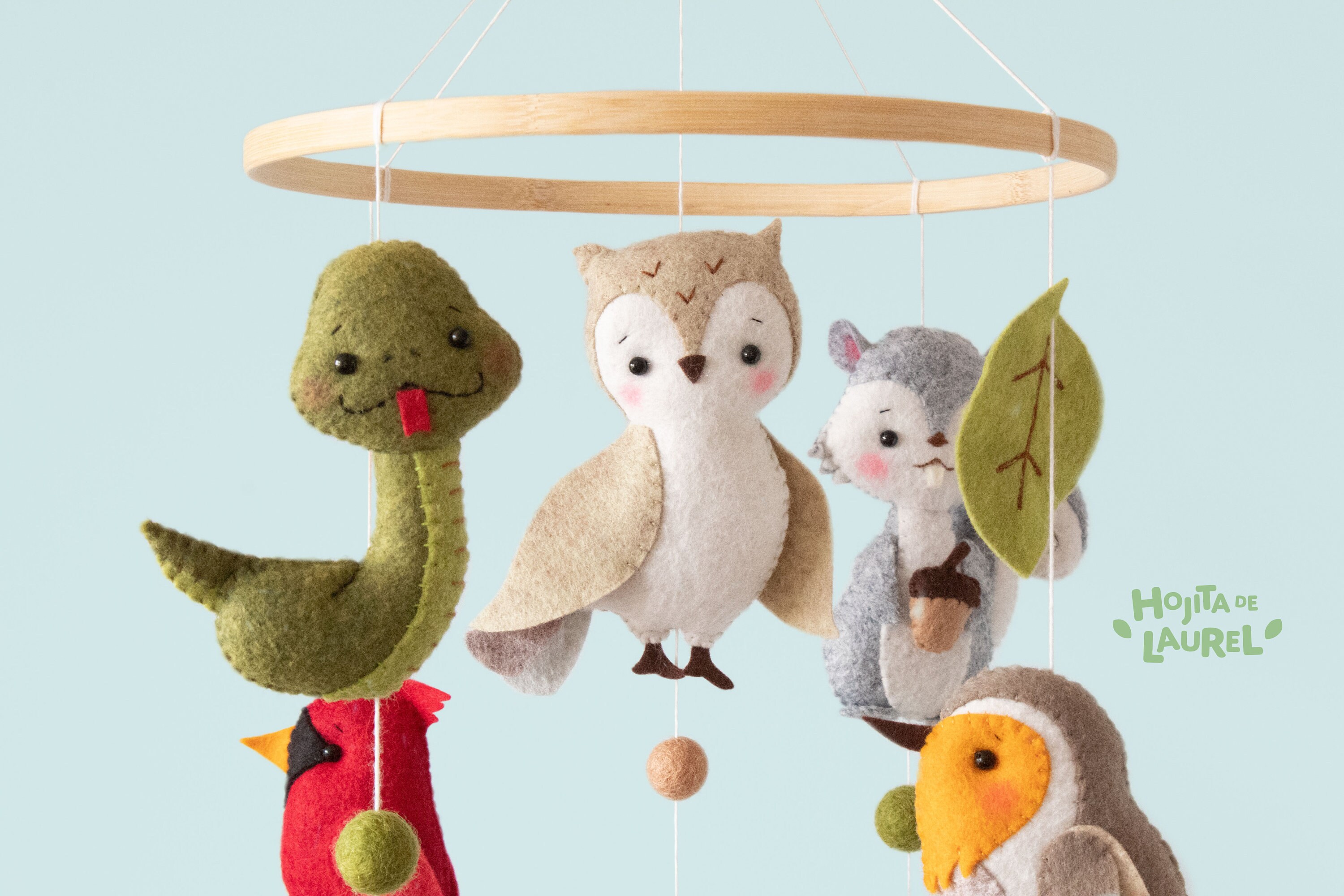 Forest Creatures Woodland Baby Mobile Woodland Nursery Decor | Etsy