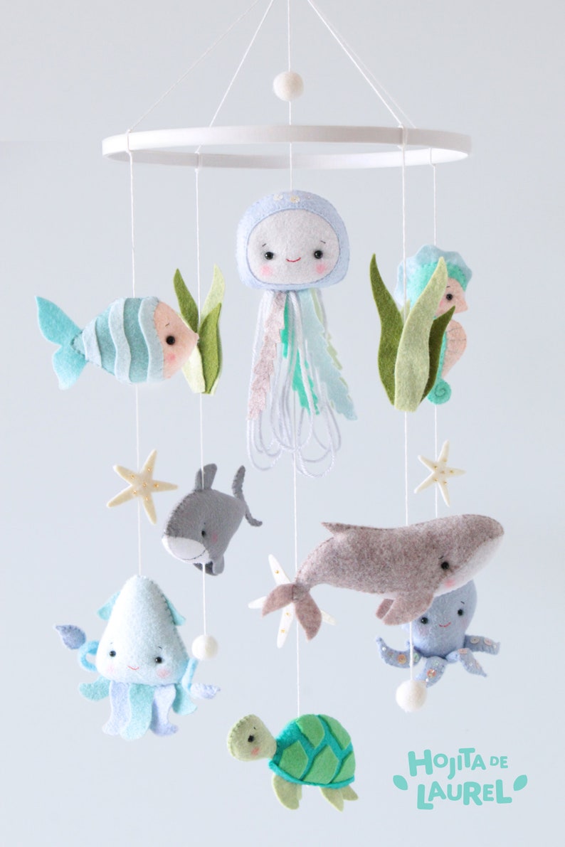 Ocean Baby Mobile Sea Creatures Crib Mobile Nautical Cot | Etsy