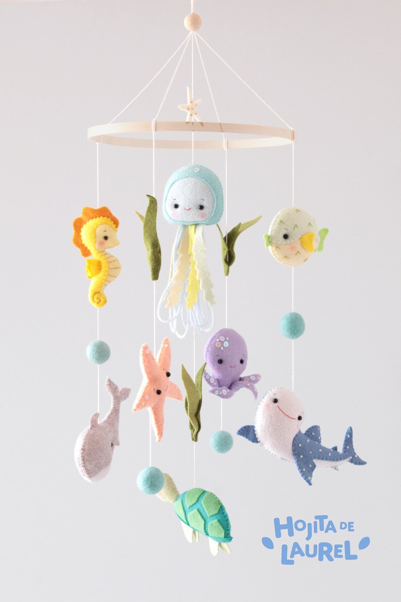 Ocean Baby Mobile Sea Creatures Crib Mobile Nautical Cot | Etsy