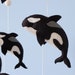Orca Whales Baby Mobile Ocean Crib Mobile Whale Nursery - Etsy