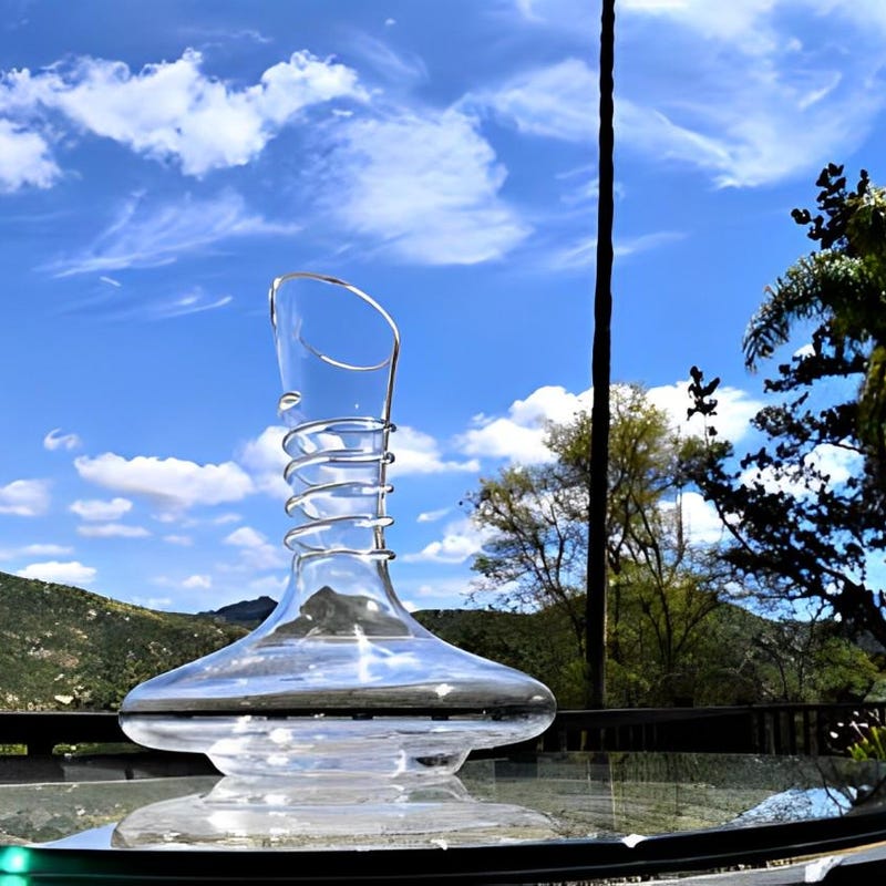 Hand Blown Decanter - Etsy