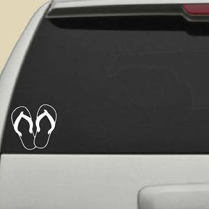 Flip Flops Decal - Vinyl Decal, Car Decal, Summer Decal - Etsy
