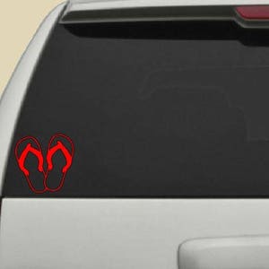 Flip Flops Decal - Vinyl Decal, Car Decal, Summer Decal - Etsy