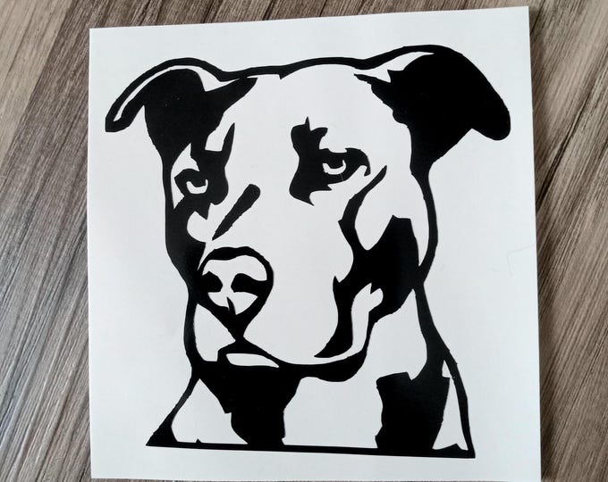 Pitbull, Pitbull Decal, Pitbull Vinyl Decal, Pitbull Car Decal, Pitbull ...