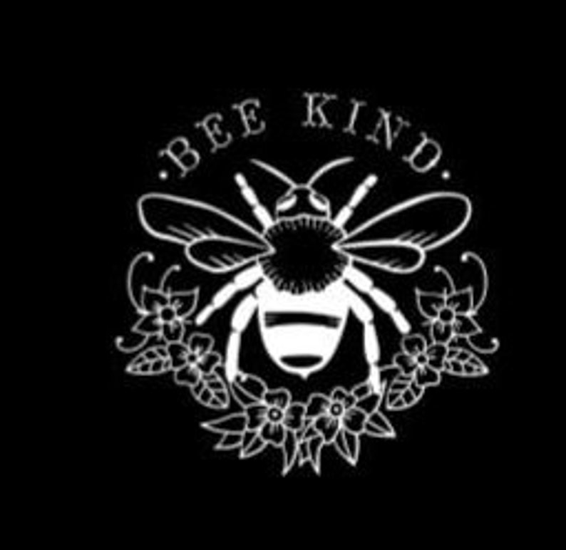 Bee Kind Decal Bee Decal Car Decal Vinyl Decal Spread - Etsy