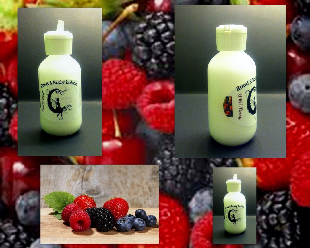 WILD BERRY: Hand & Body Lotion, 2oz., Natural, Organic, 100% Pure - Etsy
