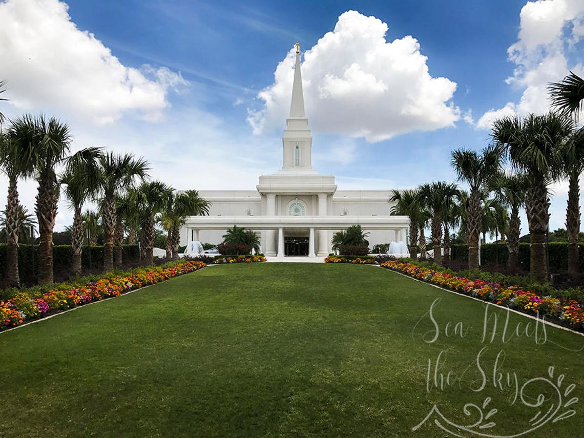 Orlando Florida LDS Temple/ LDS Home Decor/ LDS Temple/ Digital Image ...