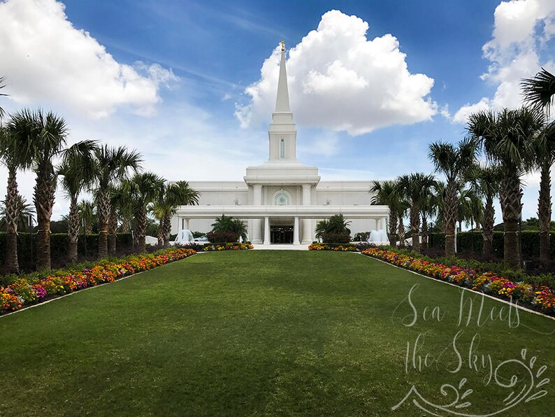 Orlando Florida LDS Temple/ LDS Home Decor/ LDS Temple/ Digital Image ...