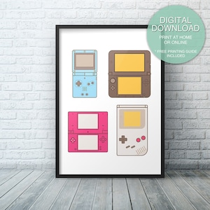Video Gaming, Printable Wall Art, Video Game Decor, Video Game Art ...