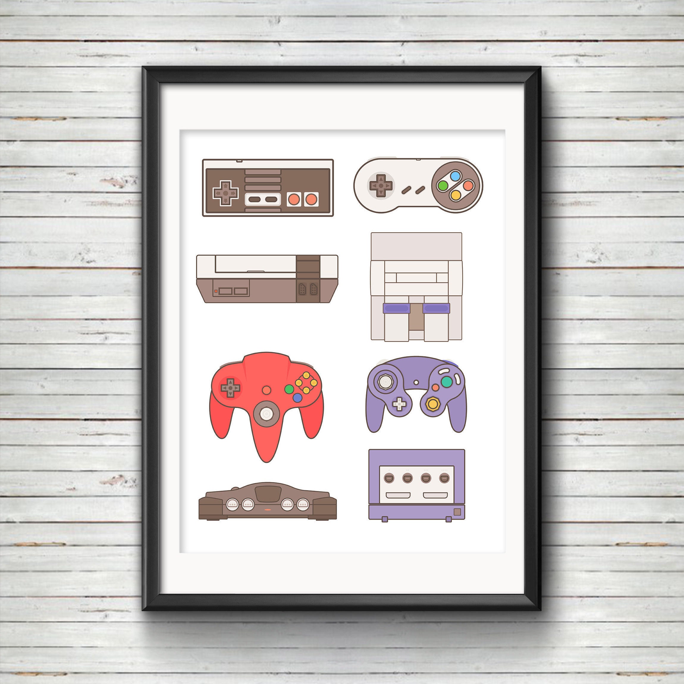 Video Game Decor Gaming room decor game room Nintendo Wall | Etsy