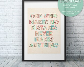 Motivational Poster Decor Inspirational Printable Quote | Etsy