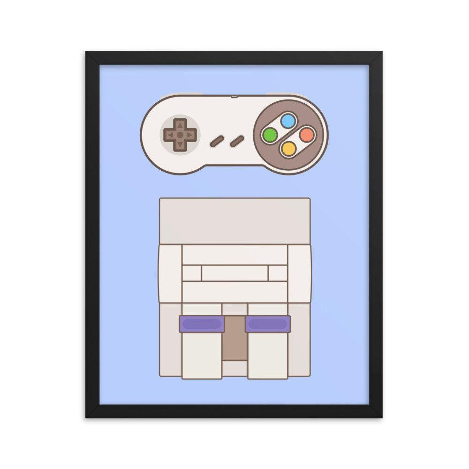 Retro Game Console Art Print Set: Gaming Room Decor (digital Download ...
