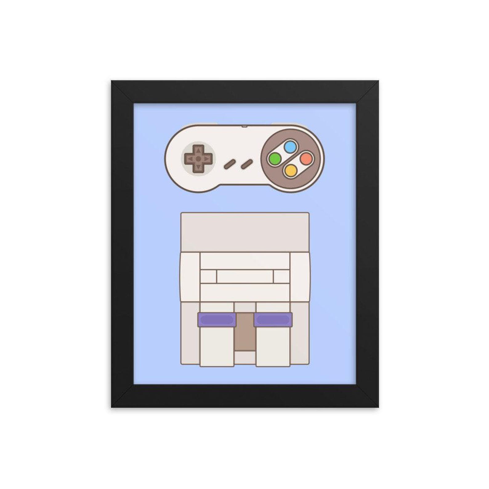 Retro Game Console Art Print Set: Gaming Room Decor (digital Download ...