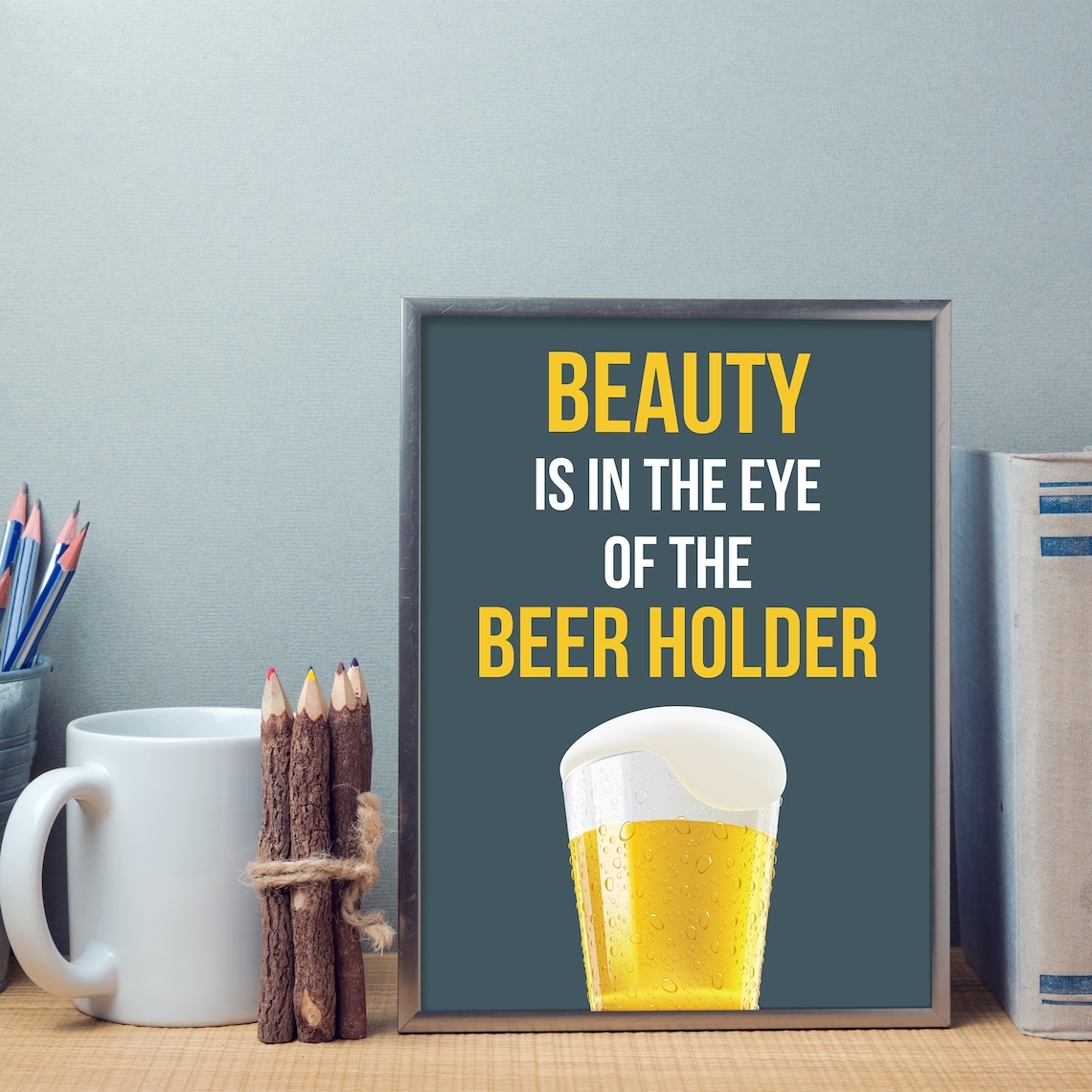 Beer Poster, Beer Wall Art, Craft Beer Gift, Beer Printable , Alcohol ...
